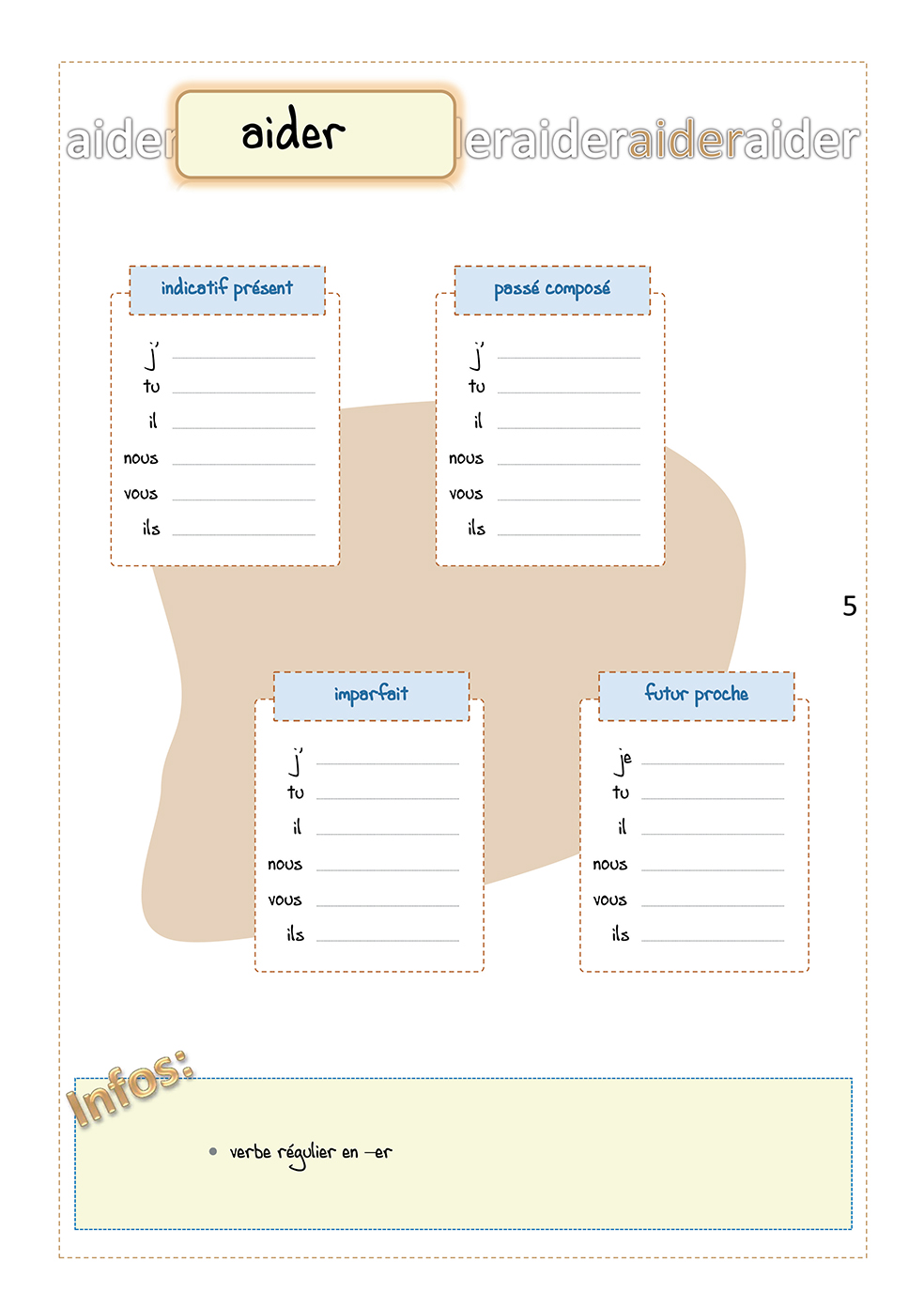 SNE SHOP - Mon cahier de verbes - Cycle 3