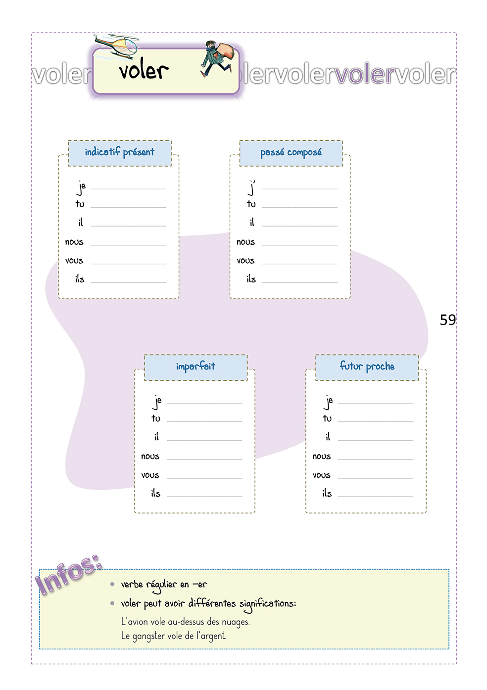 SNE SHOP - Mon cahier de verbes - Cycle 3